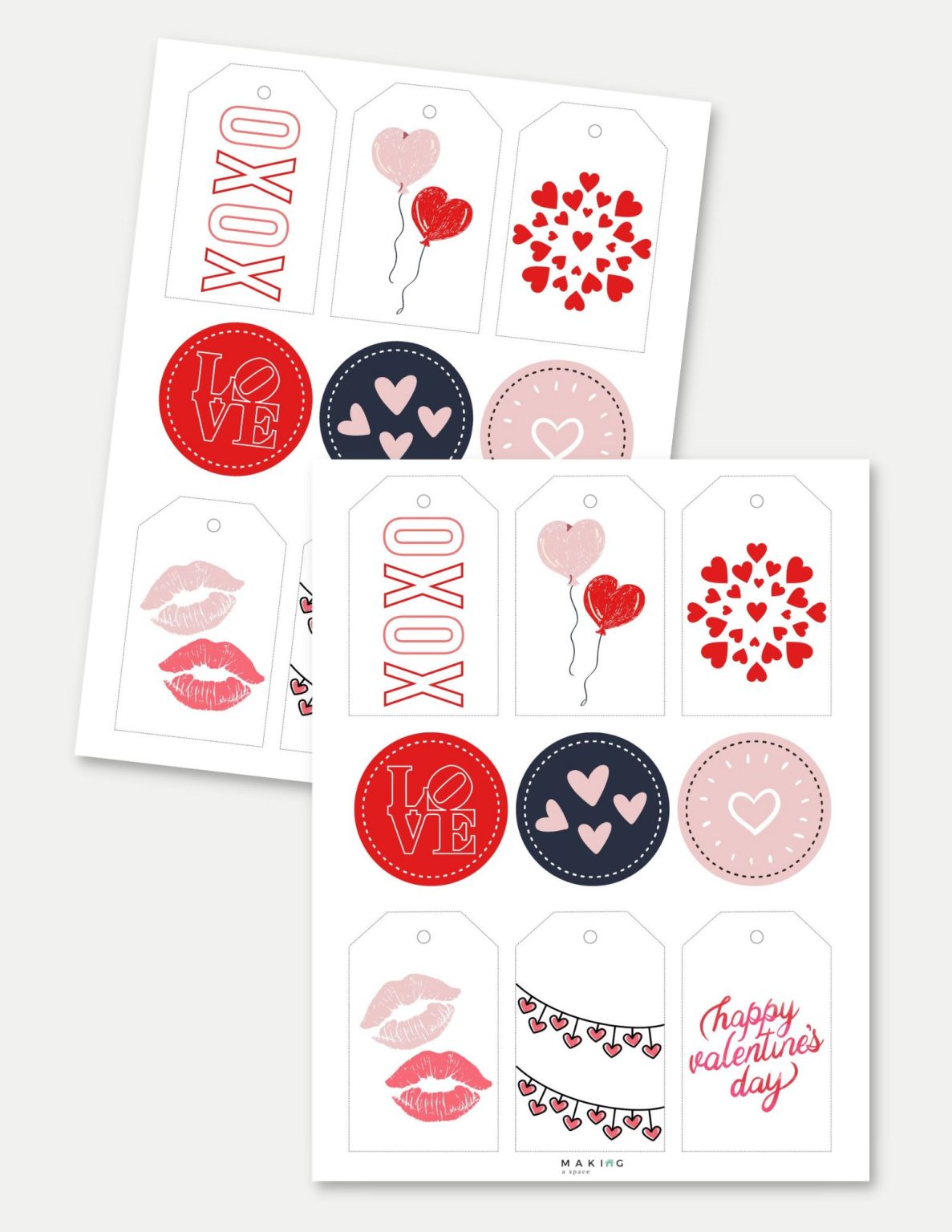 Valentine's Day Gift Tags Printable - Making A Space