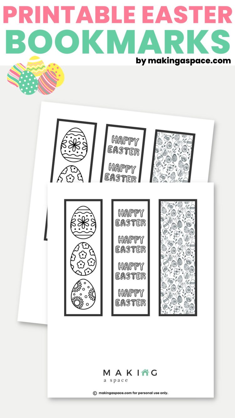 Easter Bookmarks Printable (3 Awesome Designs) - Making A Space