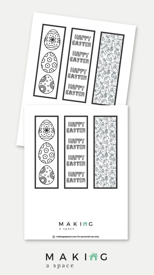 Easter Bookmarks Printable (3 Awesome Designs) - Making A Space