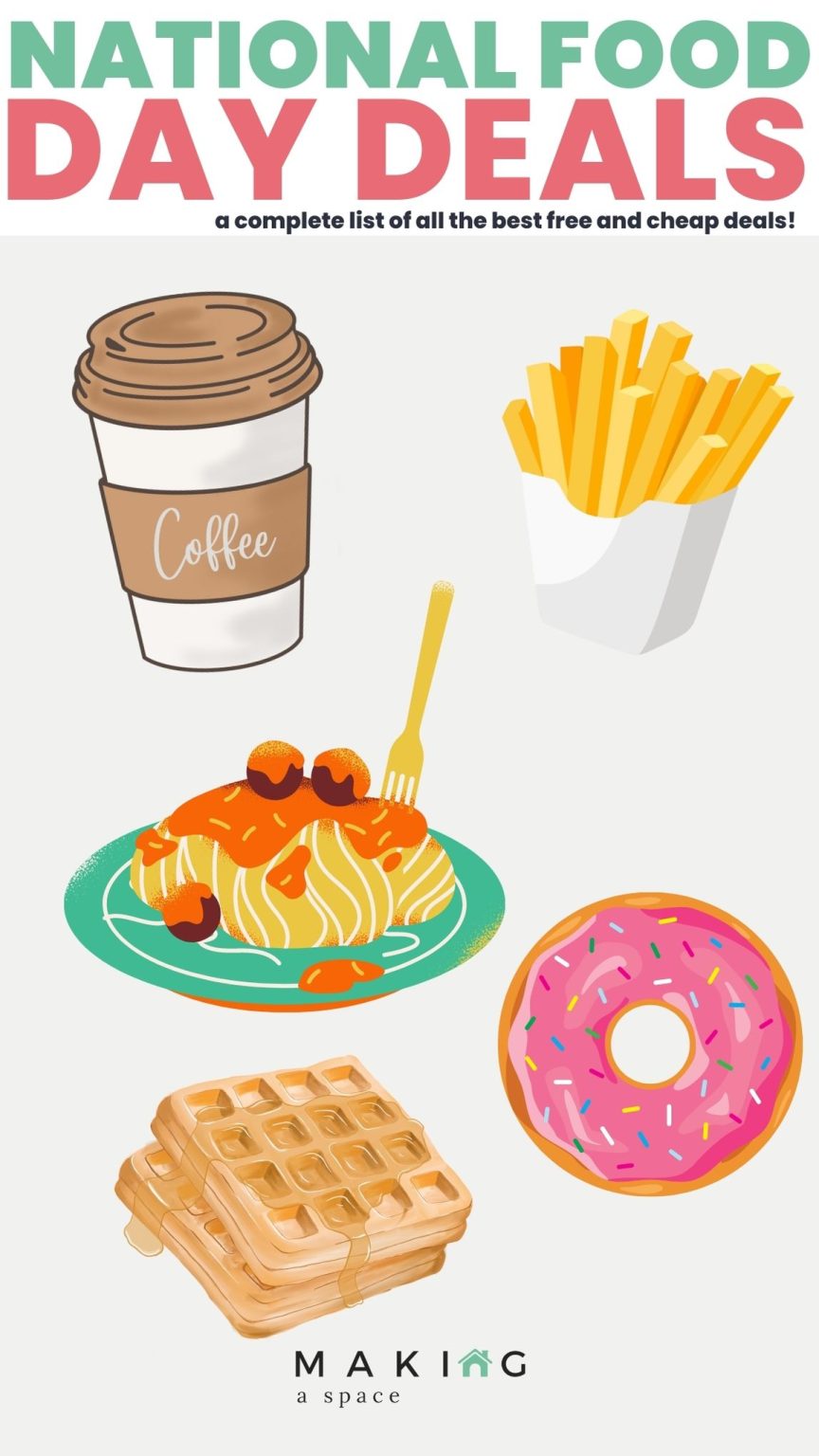 National Food Day Deals (Cheap & Free) - Making A Space